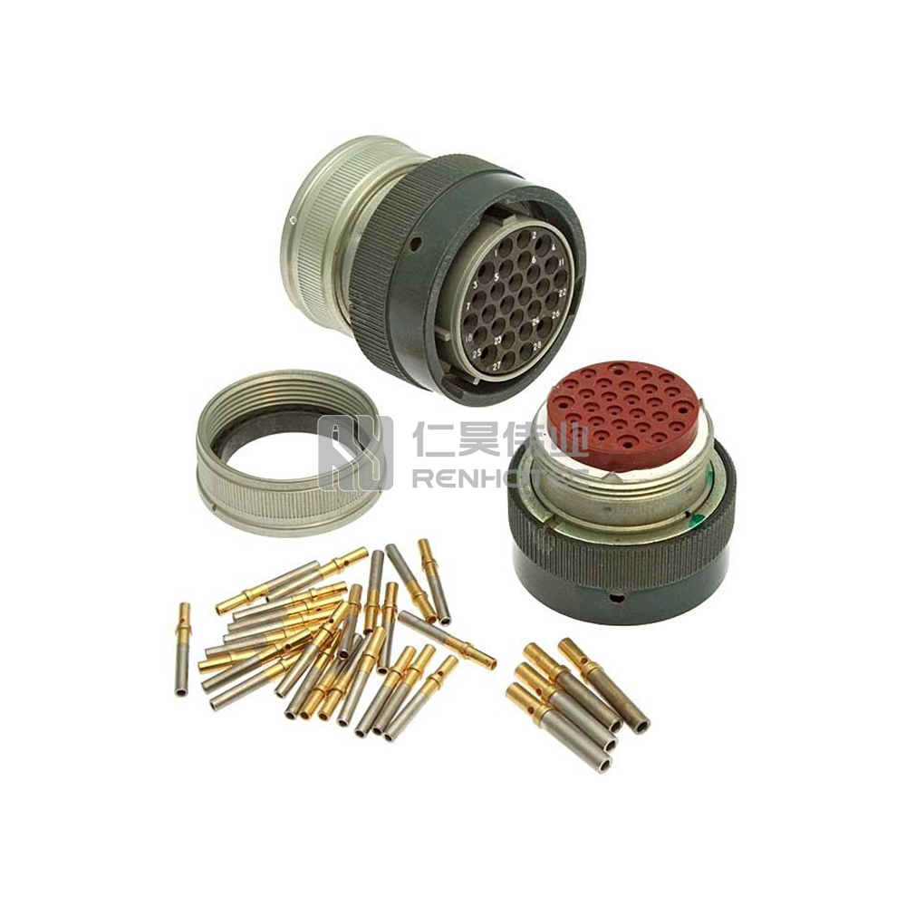 ZH23 Series Shell Size 22 10 Pin Male Plug with Simple Tail Attachment