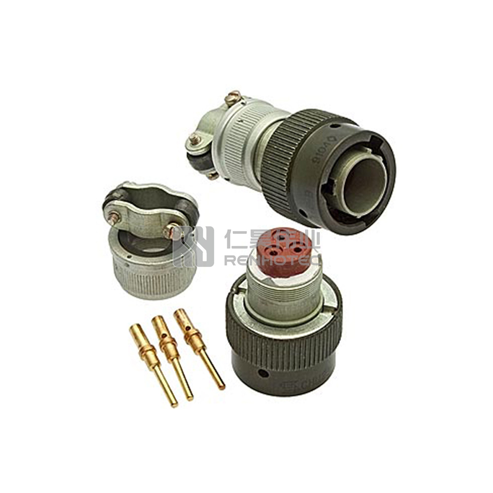 ZH23 Series Shell Size 14 3 Pin Male Plug with Straight Tail Attachment