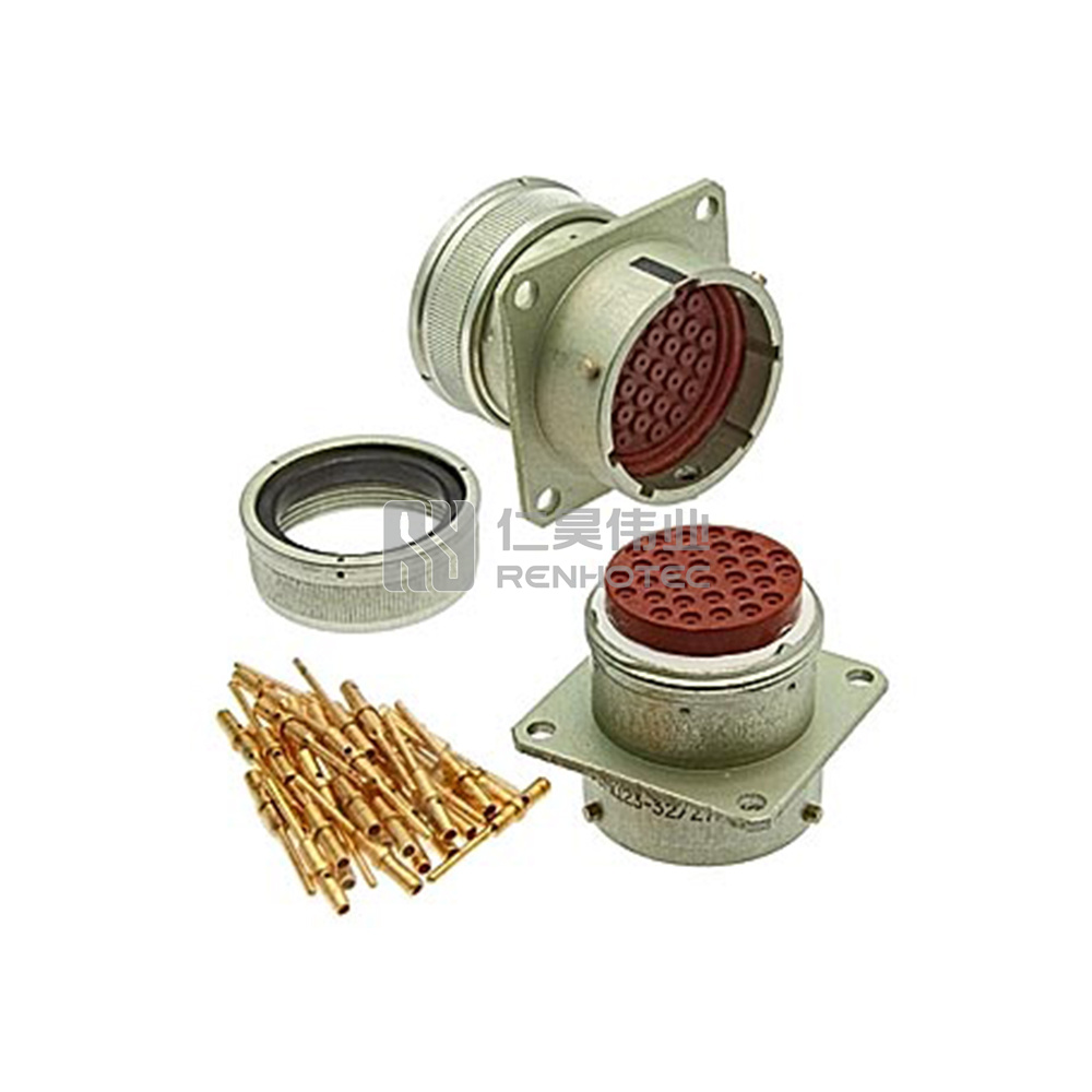 ZH23 Series Shell Size 27 32 Pin Male Socket with Simple Tail Attachment
