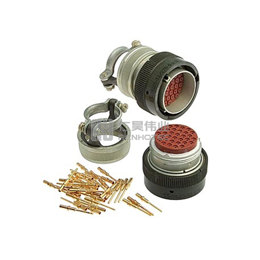 ZH23 Series Shell Size 27 32 Pin Male Plug with Straight Tail Attachment